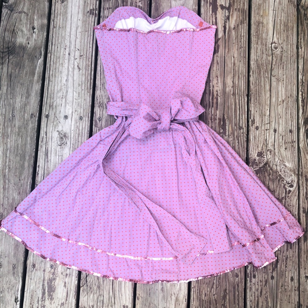 Betsey Johnson Vintage Polka Dot Sequin Dress - Gem